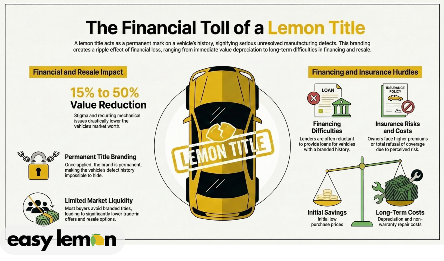 How Much Does a Lemon Title Affect Value ? What To Know